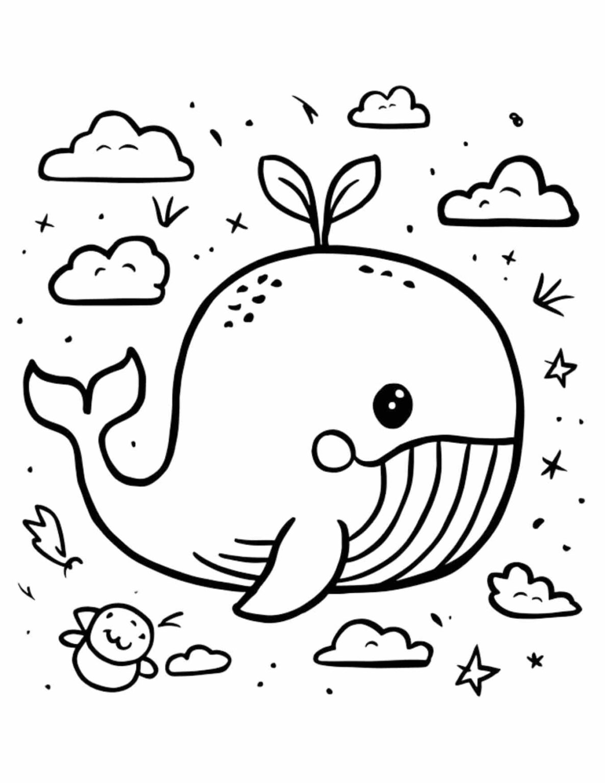 12 Fun and Free Whale Coloring Pages (PDF Printables) – My Coloring Spot
