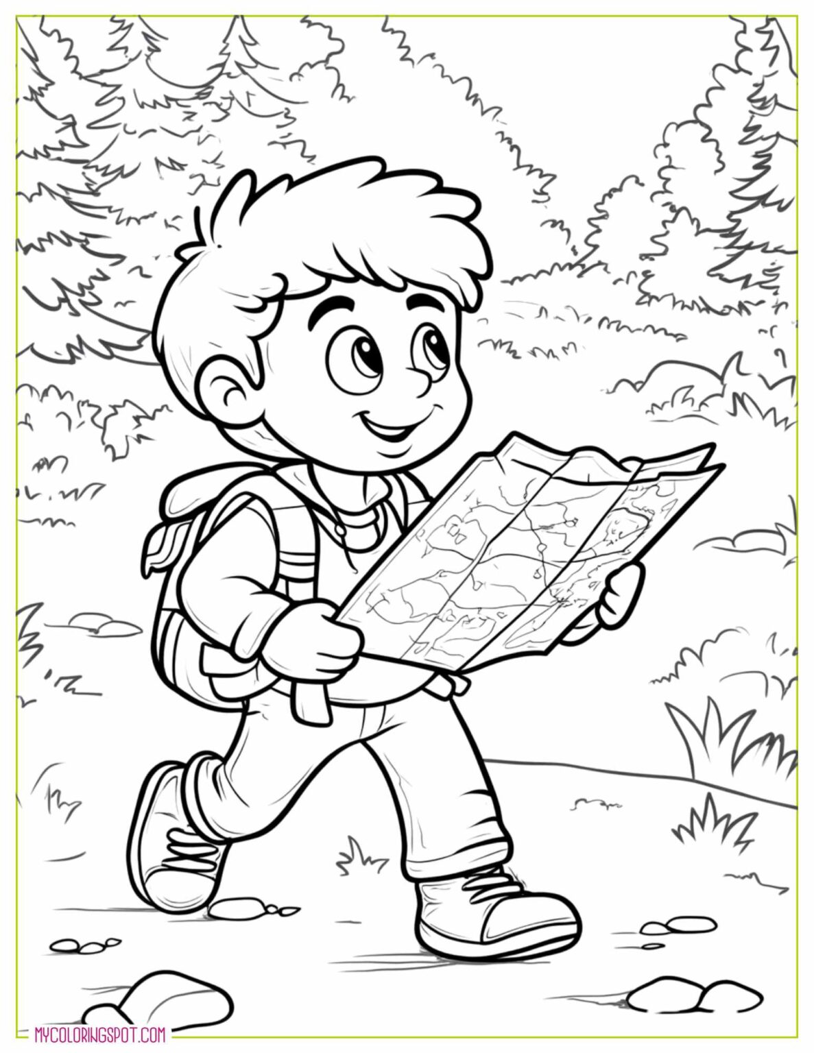 22 Camping Coloring Pages for Creative Outdoor Fun – My Coloring Spot