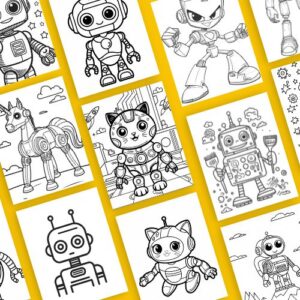 31 Simple and Fun Robot Coloring Pages for Everyone – My Coloring Spot