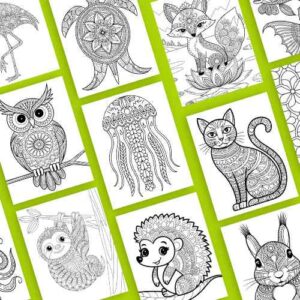 75 Mandala Coloring Animals: Free Printables for All Ages – My Coloring ...