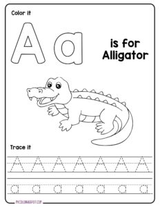 Free Printable Animal Alphabet Coloring Pages for Kids – My Coloring Spot