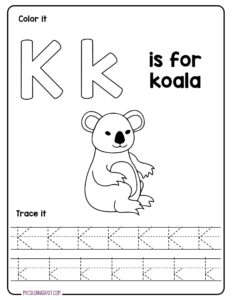 Free Printable Animal Alphabet Coloring Pages for Kids – My Coloring Spot