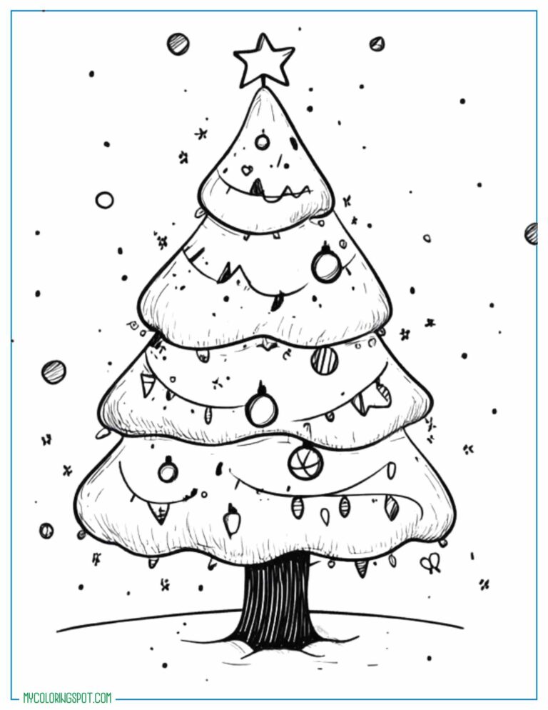 42 Free Doodle Christmas Printables for a Festive Holiday – My Coloring ...