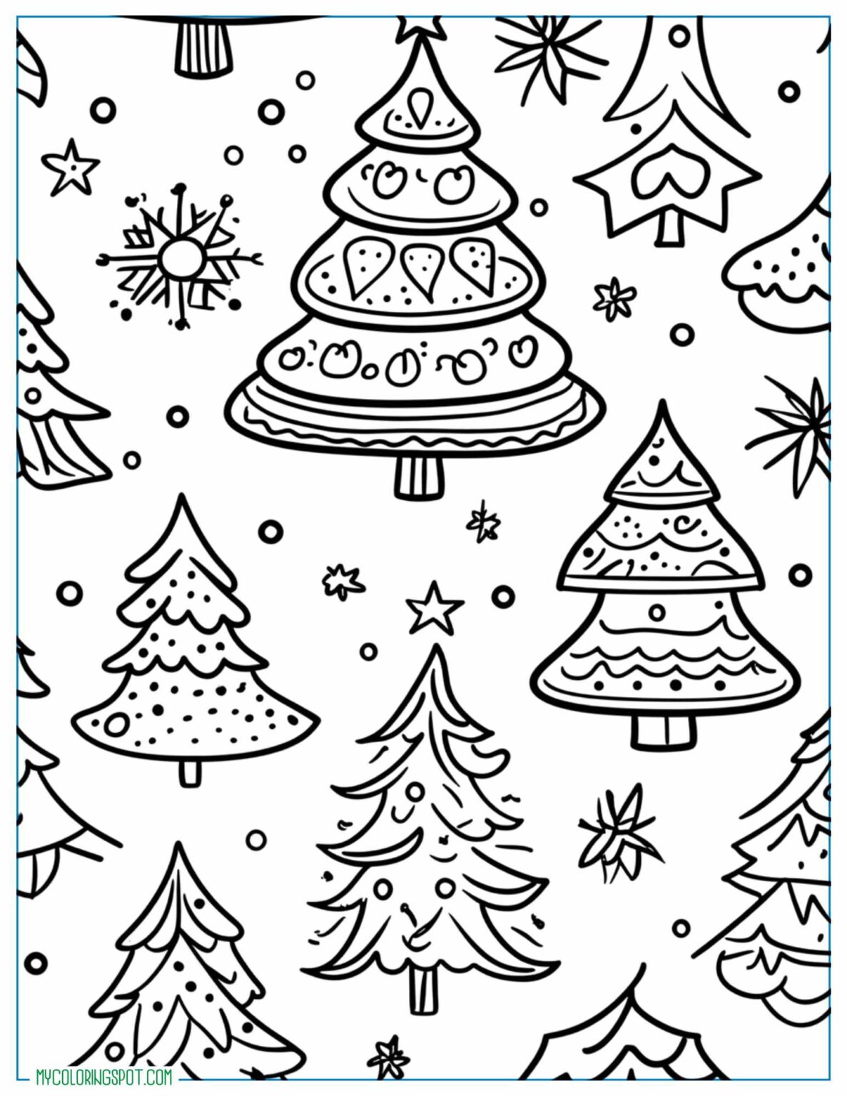 42 Free Doodle Christmas Printables for a Festive Holiday – My Coloring ...