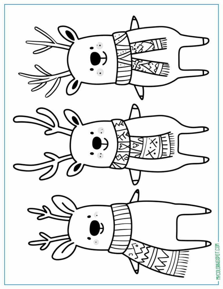 42 Free Doodle Christmas Printables for a Festive Holiday – My Coloring ...