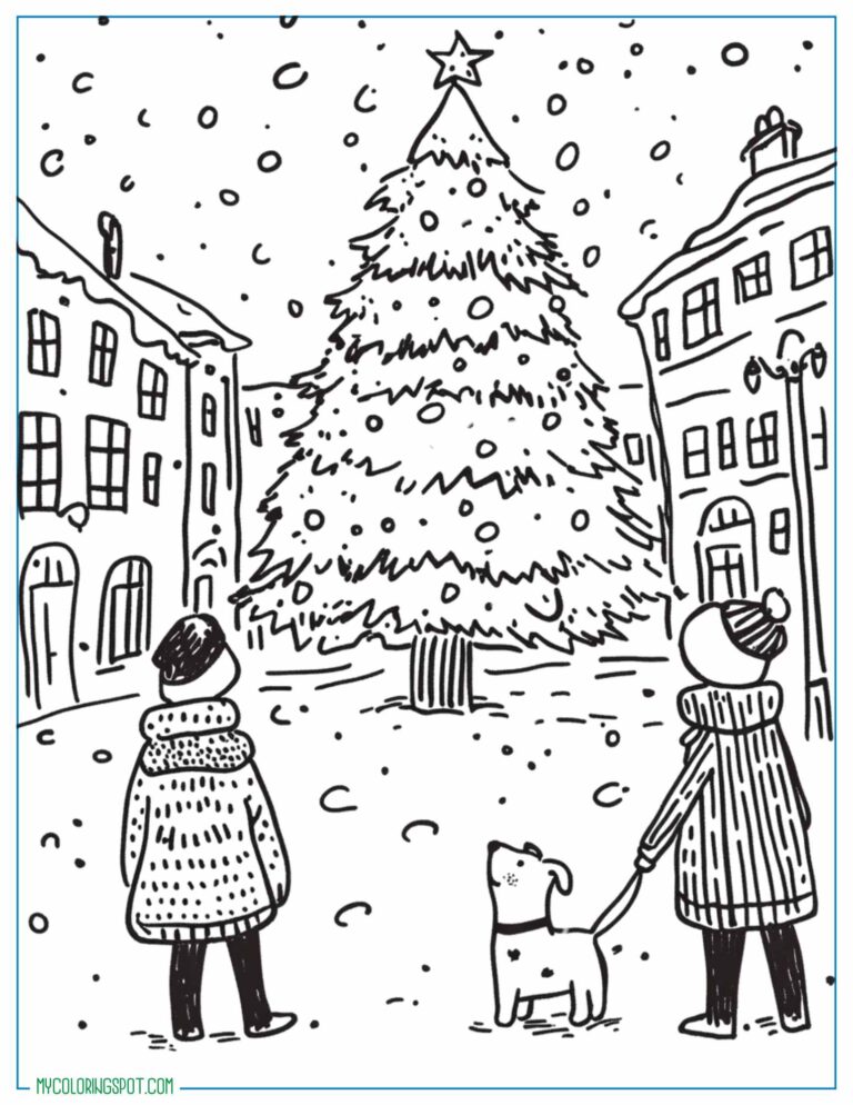 42 Free Doodle Christmas Printables for a Festive Holiday – My Coloring ...