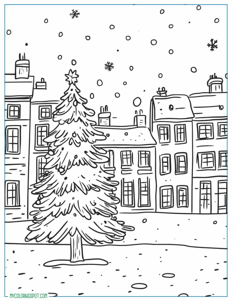 42 Free Doodle Christmas Printables for a Festive Holiday – My Coloring ...