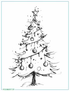 42 Free Doodle Christmas Printables for a Festive Holiday – My Coloring ...