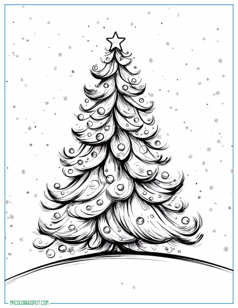 42 Free Doodle Christmas Printables for a Festive Holiday – My Coloring ...