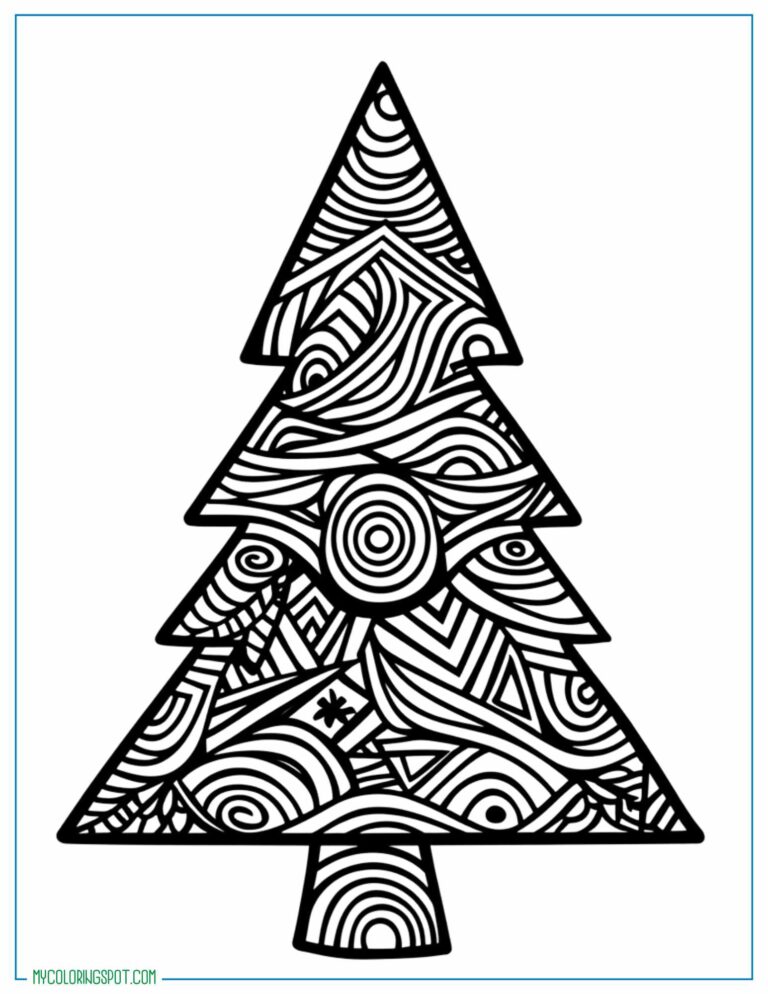 42 Free Doodle Christmas Printables for a Festive Holiday – My Coloring ...