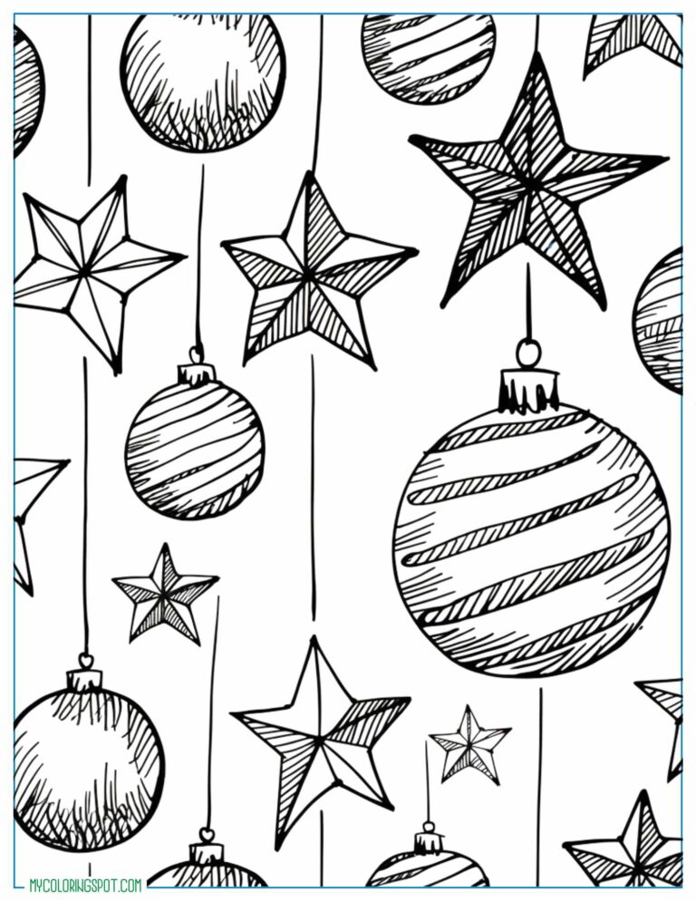 42 Free Doodle Christmas Printables for a Festive Holiday – My Coloring ...