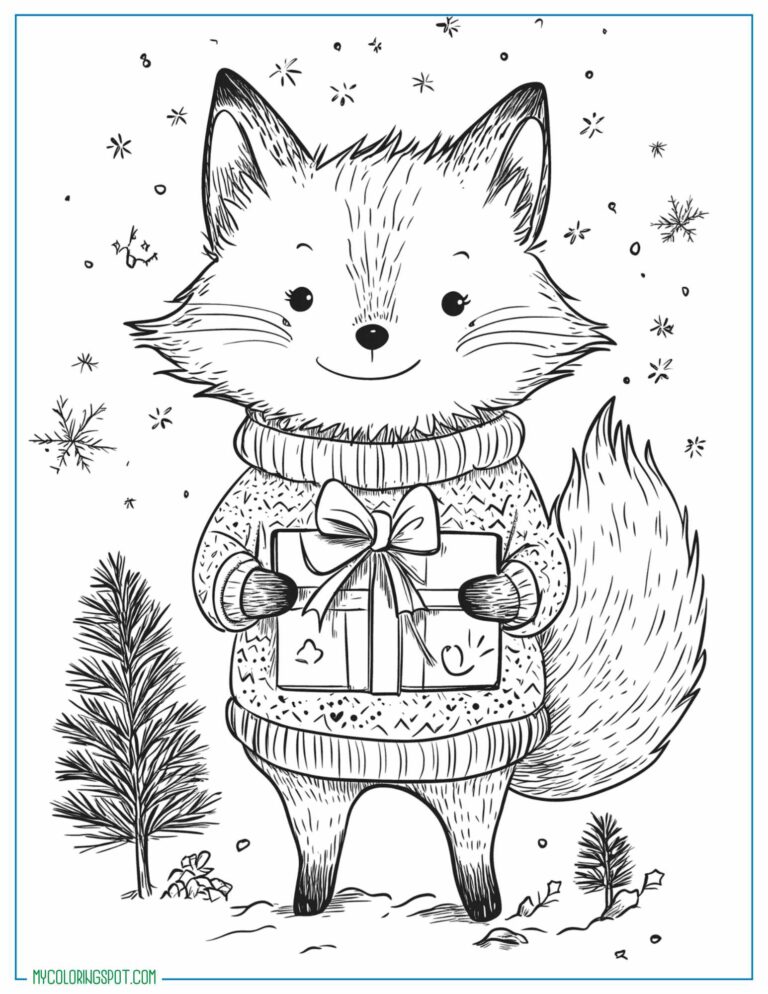 42 Free Doodle Christmas Printables for a Festive Holiday – My Coloring ...