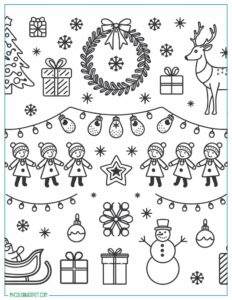 42 Free Doodle Christmas Printables for a Festive Holiday – My Coloring ...