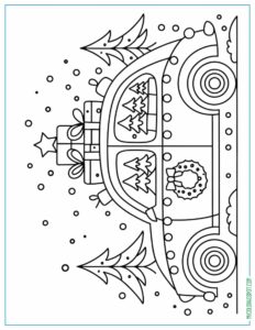 42 Free Doodle Christmas Printables for a Festive Holiday – My Coloring ...