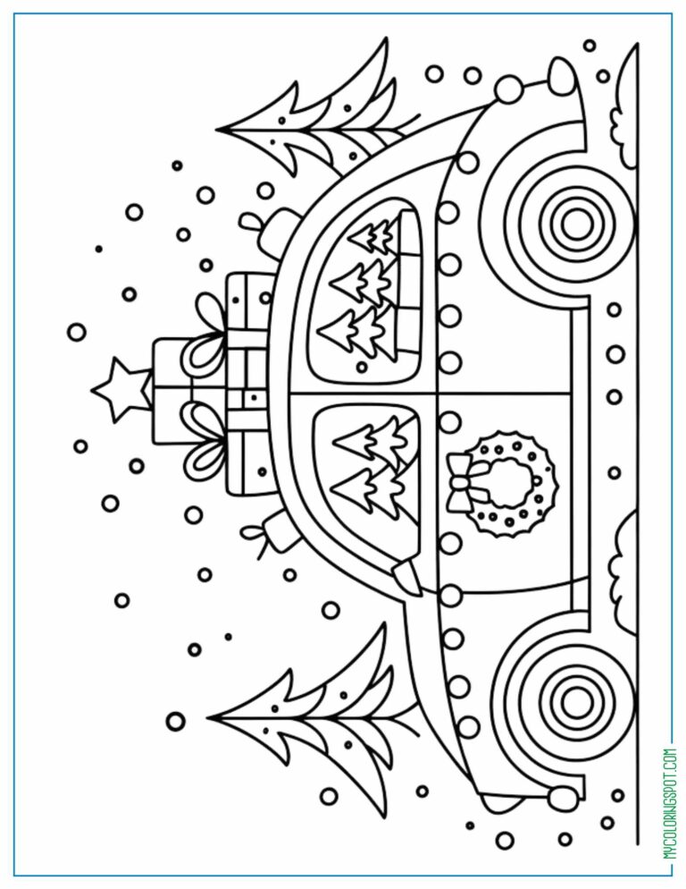 42 Free Doodle Christmas Printables for a Festive Holiday – My Coloring ...