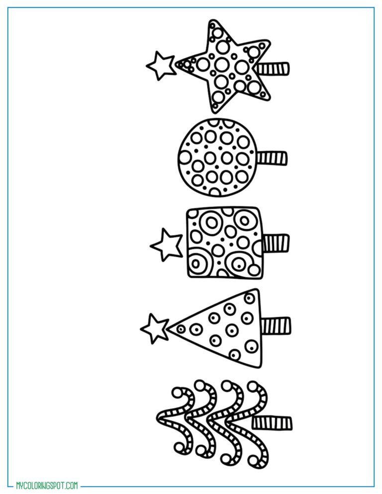 42 Free Doodle Christmas Printables for a Festive Holiday – My Coloring ...