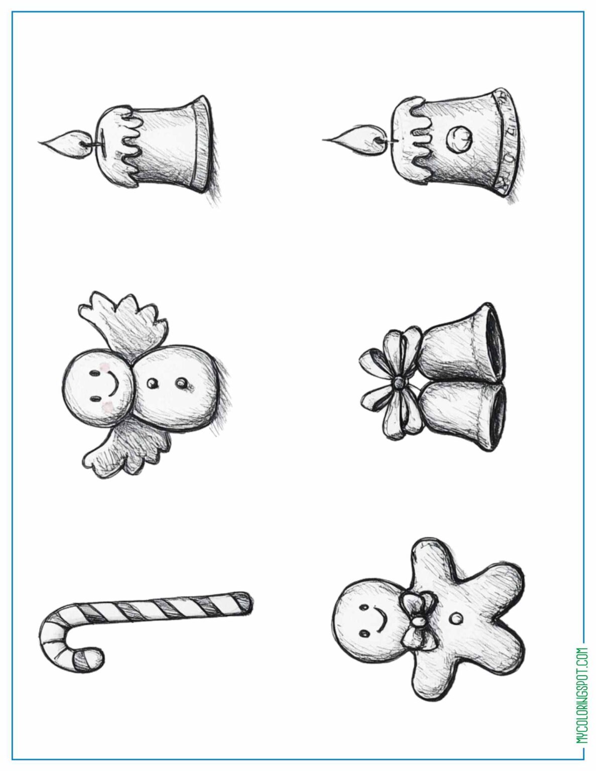 42 Free Doodle Christmas Printables for a Festive Holiday – My Coloring ...