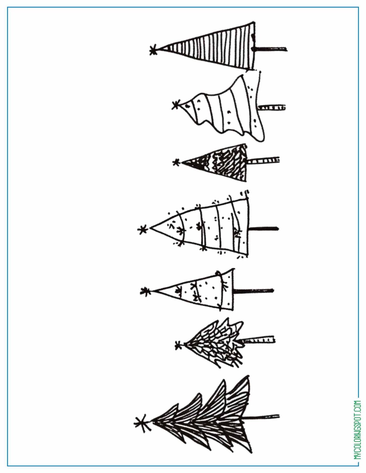 42 Free Doodle Christmas Printables for a Festive Holiday – My Coloring ...