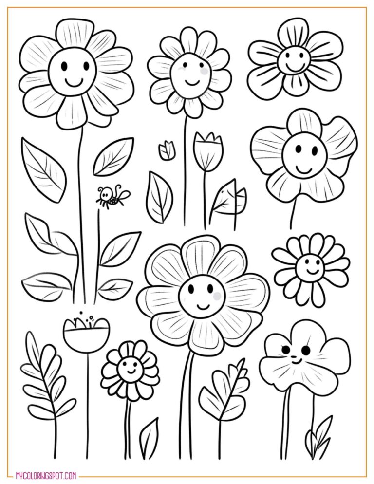 28 Free Coloring Pages for a Spring Burst of Creativity – My Coloring Spot