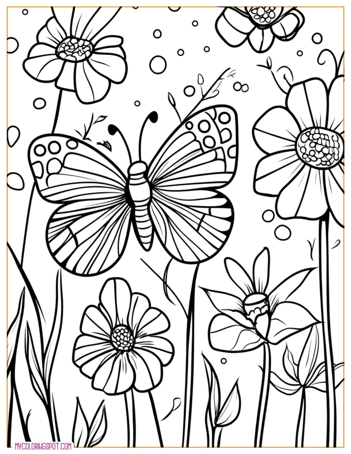 28 Free Coloring Pages for a Spring Burst of Creativity – My Coloring Spot