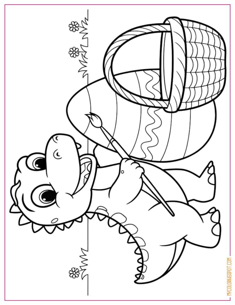 30 Easter Basket Coloring Pages to Brighten Your Holiday – My Coloring Spot