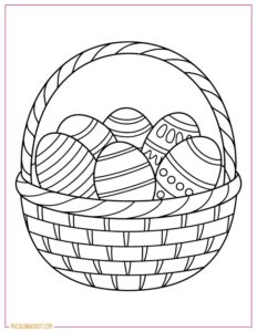 30 Easter Basket Coloring Pages to Brighten Your Holiday – My Coloring Spot