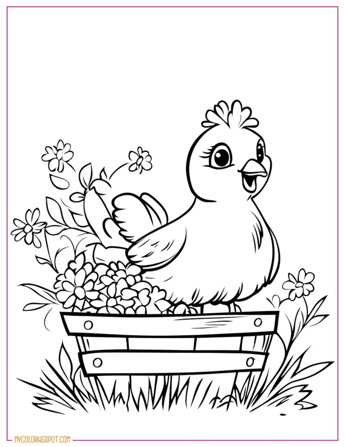 30 Easter Basket Coloring Pages to Brighten Your Holiday – My Coloring Spot