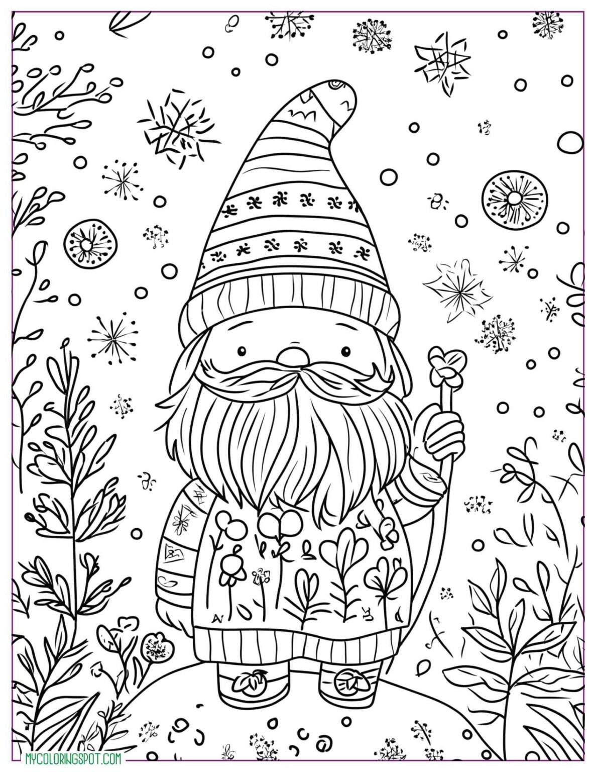 23 Free Elf Coloring Pages for Kids and Adults to Celebrate the ...