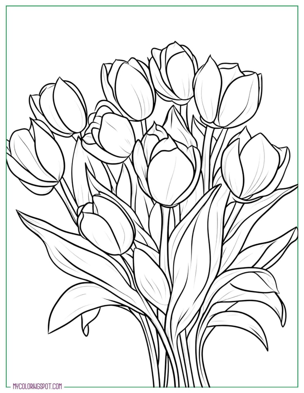 58 Free Flower Coloring Pages for All Ages – My Coloring Spot