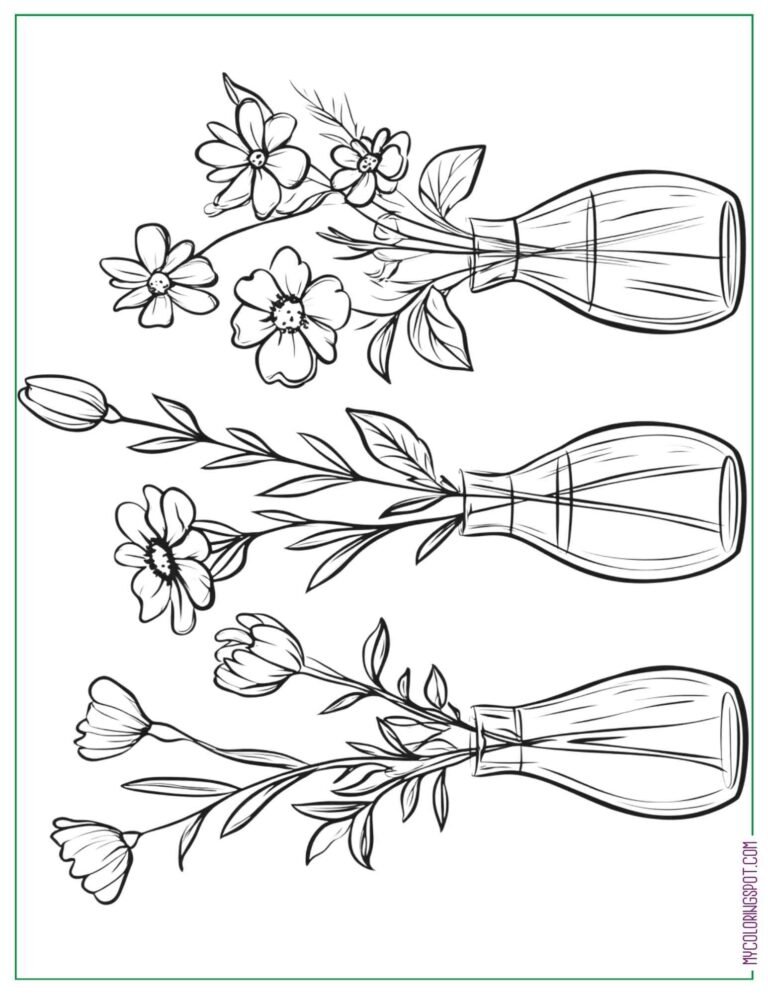 58 Free Flower Coloring Pages for All Ages – My Coloring Spot