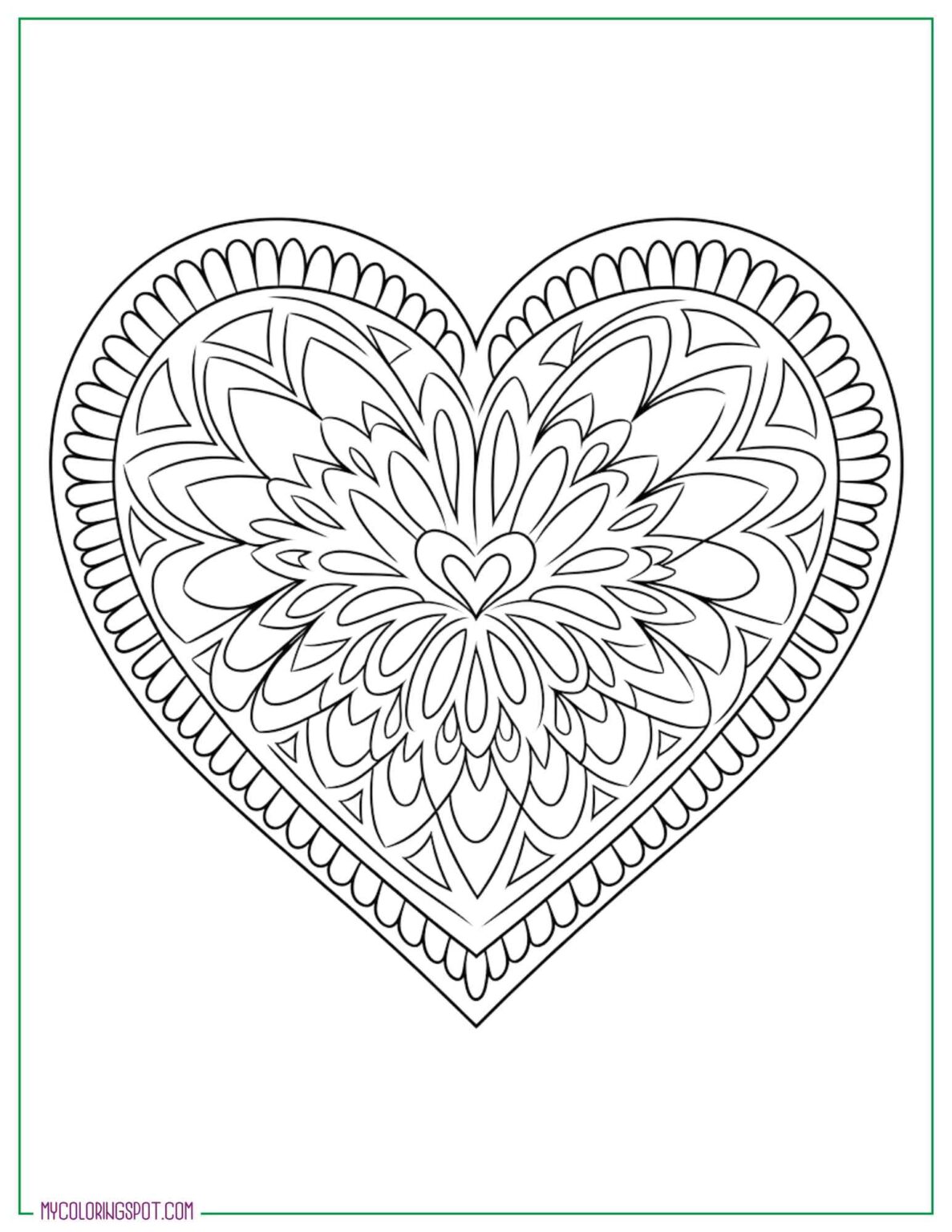 26 Free Heart Coloring Pages for All Ages – My Coloring Spot