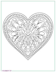 26 Free Heart Coloring Pages for All Ages – My Coloring Spot