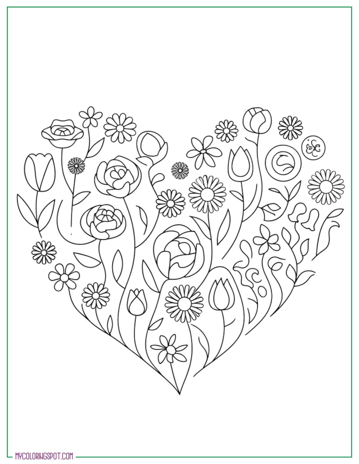 26 Free Heart Coloring Pages for All Ages – My Coloring Spot