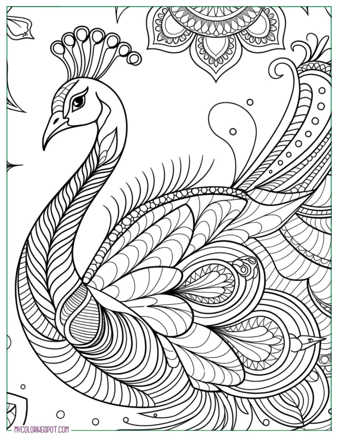75 Mandala Coloring Animals: Free Printables for All Ages – My Coloring ...