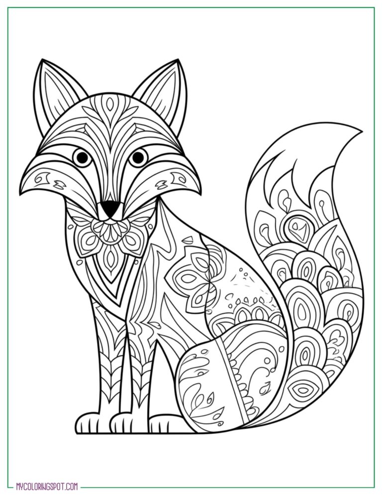75 Mandala Coloring Animals: Free Printables for All Ages – My Coloring ...