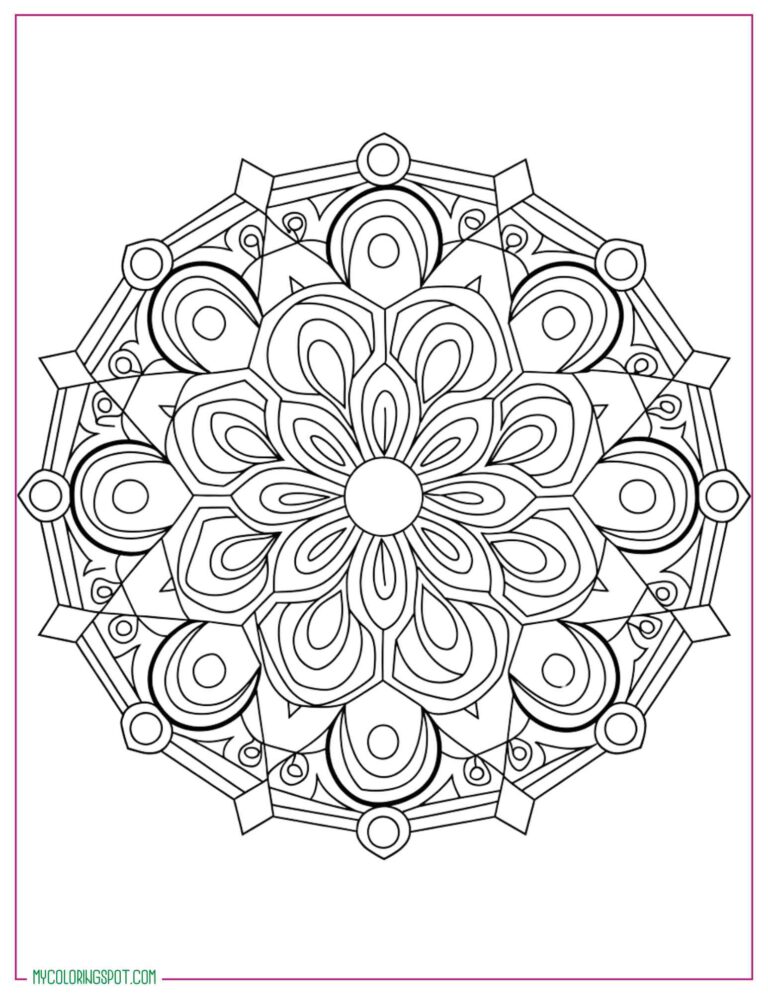 50 Stunning Mandala Coloring Pages for Kids and Adults – My Coloring Spot