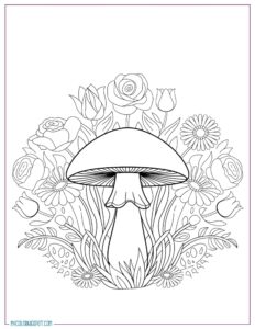 46 Whimsical Mushroom Coloring Pages for Relaxation and Fun – My ...