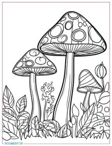 46 Whimsical Mushroom Coloring Pages for Relaxation and Fun – My ...