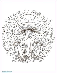 46 Whimsical Mushroom Coloring Pages for Relaxation and Fun – My ...