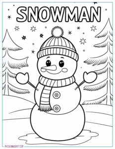 25 Free Snowman Coloring Pages for Kids and Adults This Winter – My ...