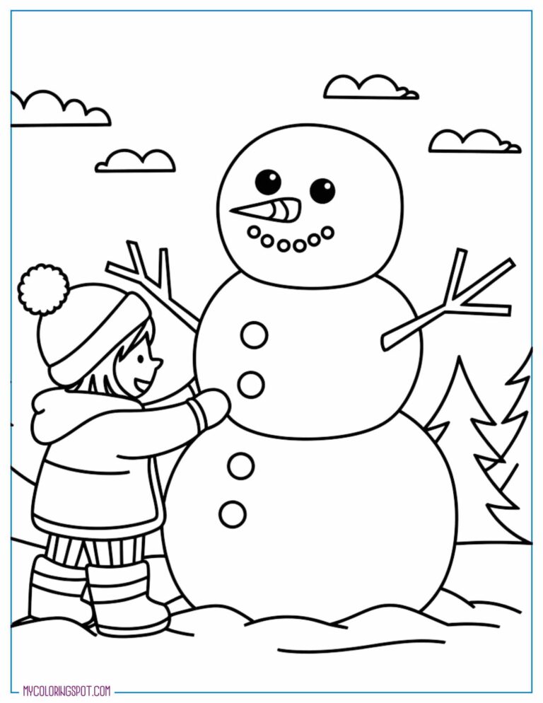 25 Free Snowman Coloring Pages for Kids and Adults This Winter – My ...