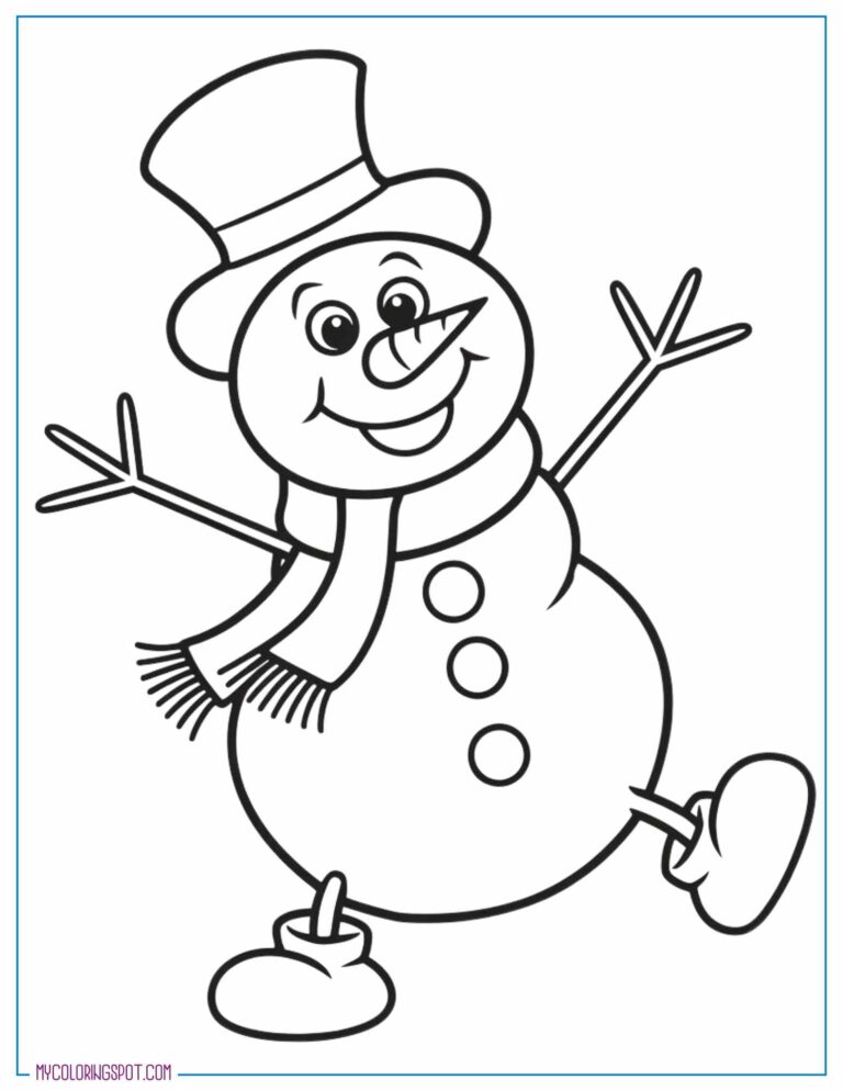 25 Free Snowman Coloring Pages for Kids and Adults This Winter – My ...