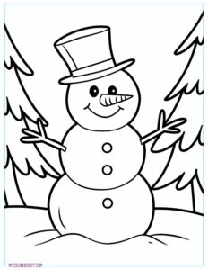 25 Free Snowman Coloring Pages for Kids and Adults This Winter – My ...