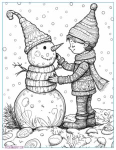 25 Free Snowman Coloring Pages for Kids and Adults This Winter – My ...