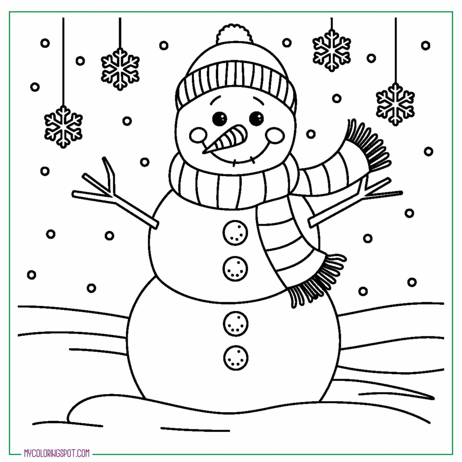 46 Free Printable Winter Coloring Pages for Families – My Coloring Spot