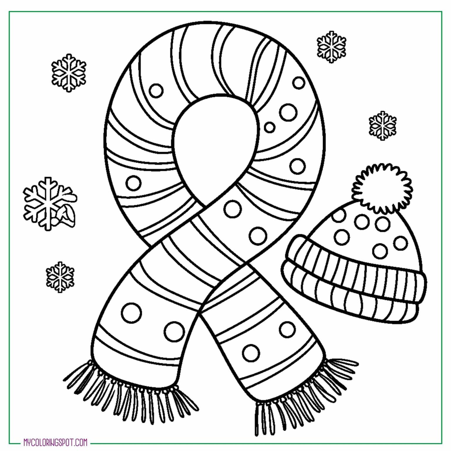 46 Free Printable Winter Coloring Pages for Families – My Coloring Spot