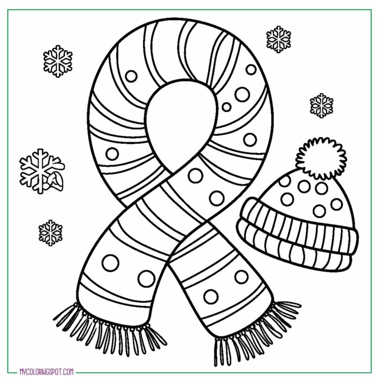 46 Free Printable Winter Coloring Pages for Families – My Coloring Spot
