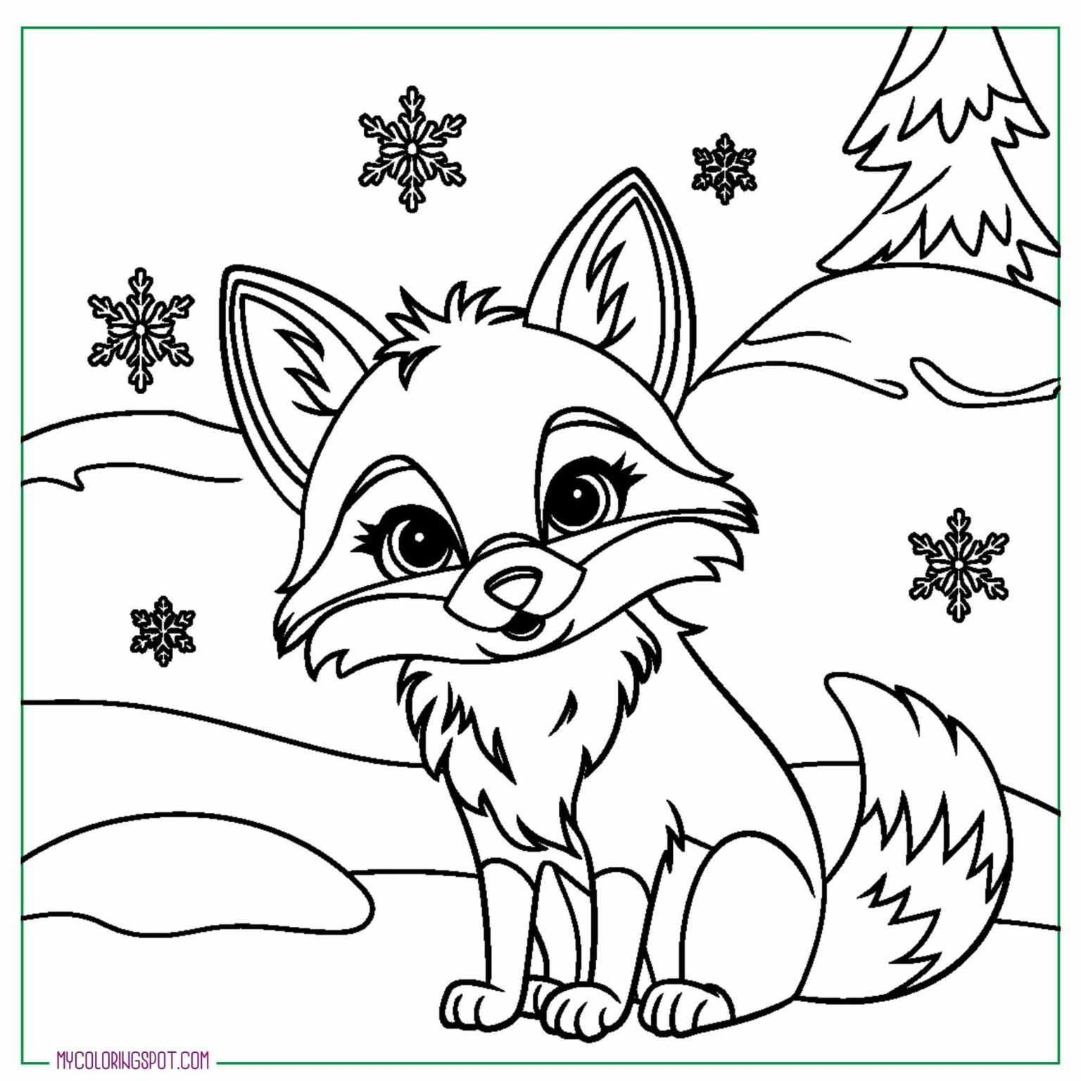 46 Free Printable Winter Coloring Pages for Families – My Coloring Spot