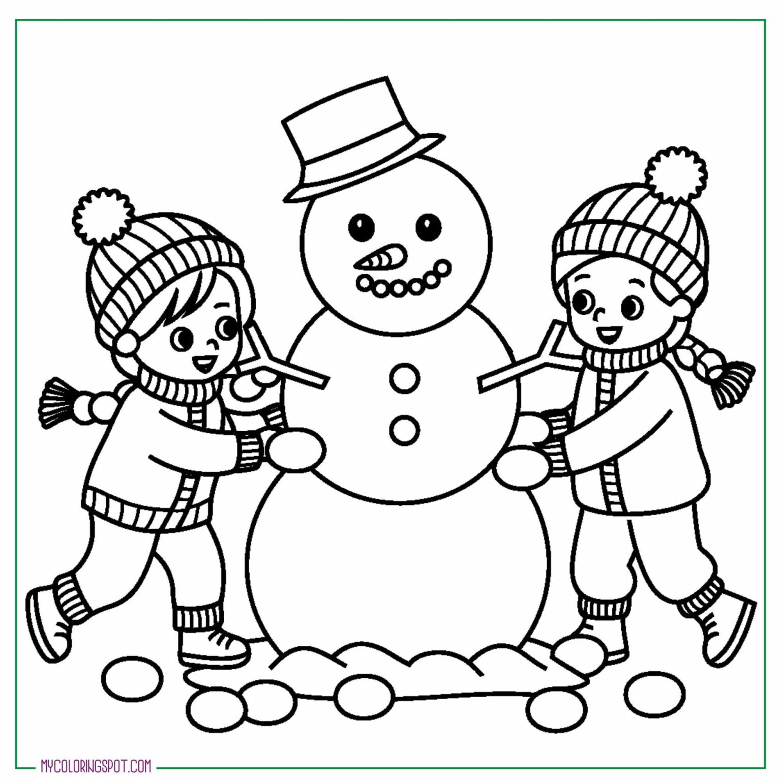 46 Free Printable Winter Coloring Pages for Families – My Coloring Spot