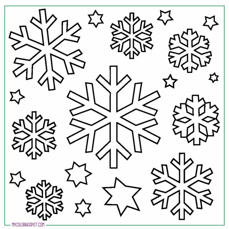 46 Free Printable Winter Coloring Pages for Families – My Coloring Spot